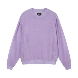 StÜssy Cotton Mesh Long-sleeve Crew - Purple