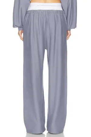 Alexander Wang Wide Leg Sweatpant - Washed Vintage Blue