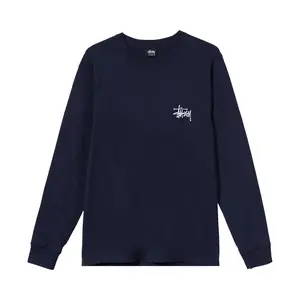 StÜssy Basic Long-sleeve Tee 'navy - Blue