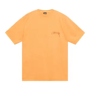 StÜssy X Our Legacy Dot Pigment Dyed Tee 'apricot