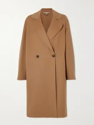 Stella McCartney Iconic Double-breasted Wool Coat - Brown