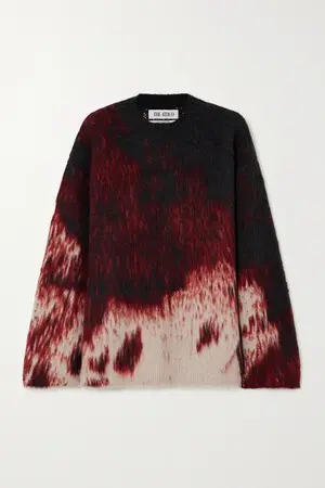 Attico Intarsia Wool-blend Sweater