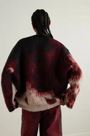 Attico Intarsia Wool-blend Sweater