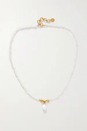 Pacharee Prado Gold Vermeil Pearl Necklace
