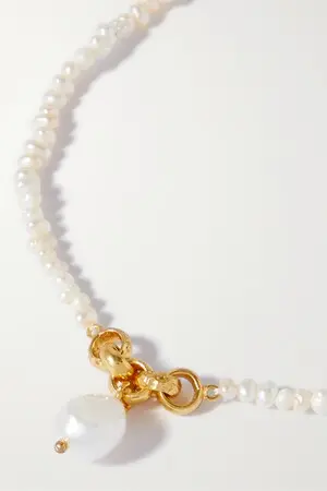 Pacharee Prado Gold Vermeil Pearl Necklace