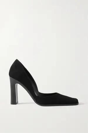 THE ROW Mae Suede Pumps - Black