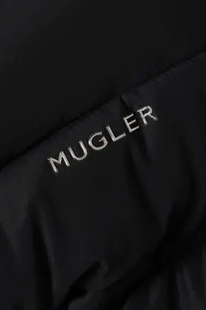 MUGLER Cropped Quilted Recycled-shell Jacket