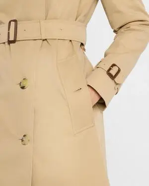 Burberry Kensington Long Trench Coat - Beige