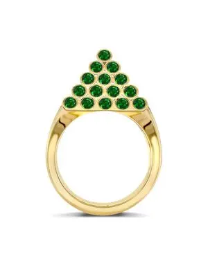 PRAGNELL 18kt Yellow Emerald Cocktail Ring
