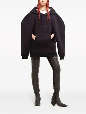 COURREGES Logo-embroidered Hooded Dress