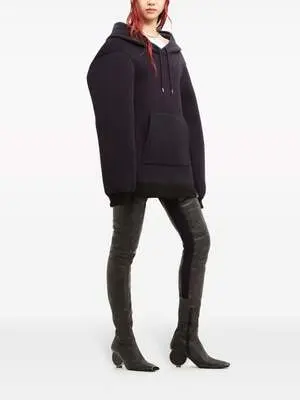 COURREGES Logo-embroidered Hooded Dress