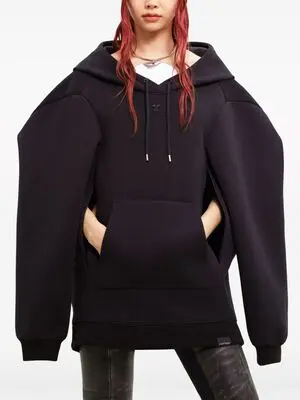 COURREGES Logo-embroidered Hooded Dress
