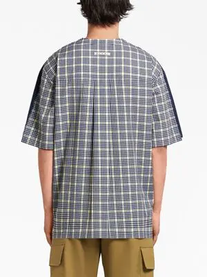 Marni Plaid-check Panel Cotton T-shirt