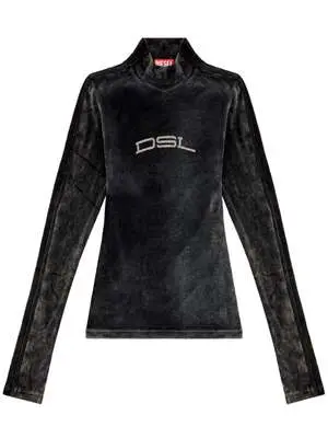 DIESEL® T-slim-n1 Logo-embellished Top
