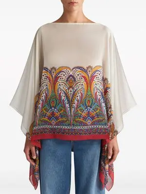 Etro Paisley-print Silk Tunic