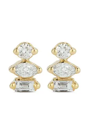 DANA REBECCA DESIGNS 14kt Yellow Diamond Stud Earrings - Gold