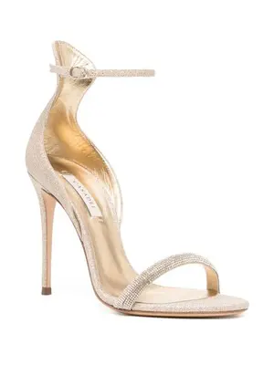 Casadei 120mm Blade Cappa Sandals - Gold