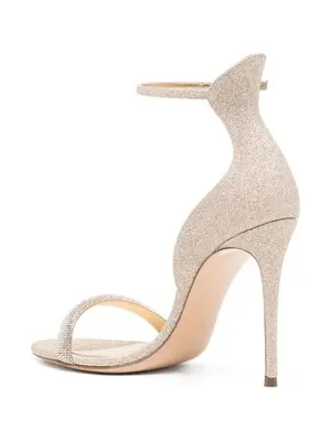 Casadei 120mm Blade Cappa Sandals - Gold