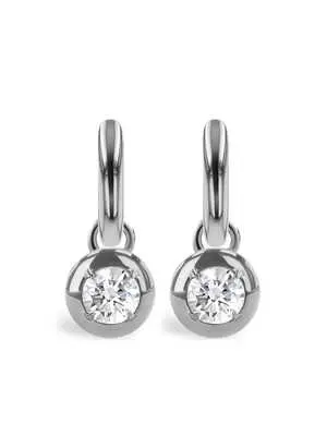 PRAGNELL 18kt Gold Diamond Drop Earrings - White