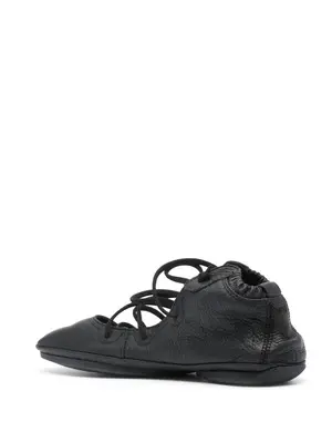 Camper Right Nina Lace-up Ballerina Shoes - Black