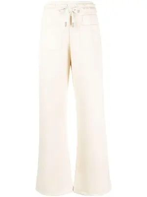 Off-White Logo-embroidered Flared Track Pants