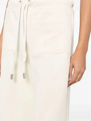 Off-White Logo-embroidered Flared Track Pants