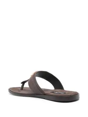 TOM FORD Brighton Suede Sandals - Brown