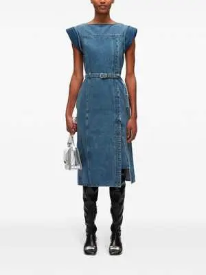 3.1 Phillip Lim Deconstructed Belted Denim Dress