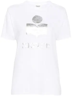 MARANT ETOILE Zewel Linen T-shirt - White