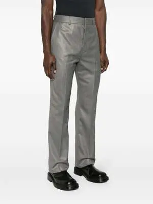 Acne Studios Pressed-crease Mélange Trousers