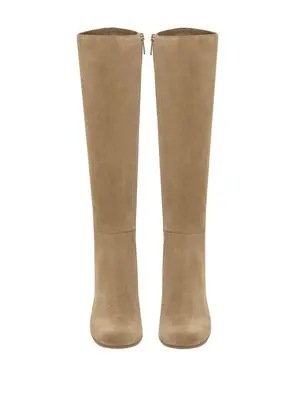 GIANVITO ROSSI Joelle 70mm Suede Boots - Neutrals
