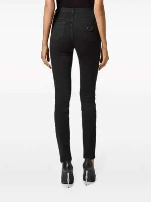 Philipp Plein High-waisted Super-skinny Jeans - Black
