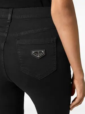 Philipp Plein High-waisted Super-skinny Jeans - Black