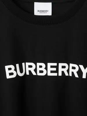 Burberry Logo-print Cotton T-shirt - Black
