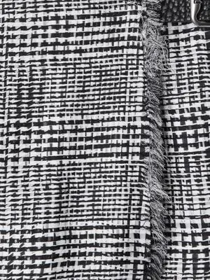 Burberry Plaid Fringed Miniskirt - Black