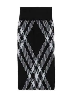 Burberry Check-print Wool-blend Tights