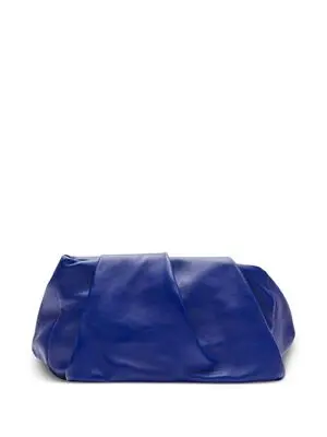 Burberry Rose Leather Clutch - Blue