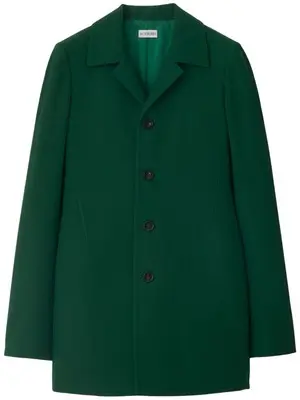 Burberry Single-breasted Wool Coat