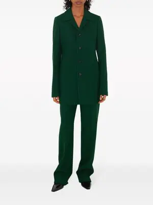 Burberry Single-breasted Wool Coat