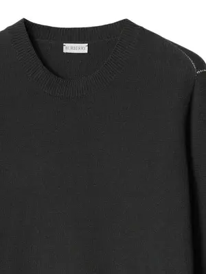 Burberry Equestrian Knight Cashmere Jumper - Black