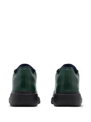 Burberry Ranger Leather Sneakers - Green