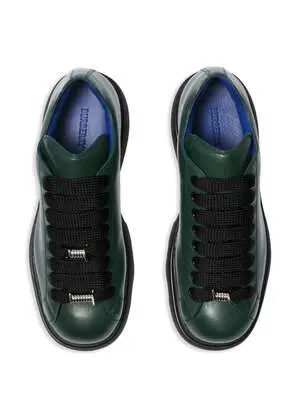 Burberry Ranger Leather Sneakers - Green