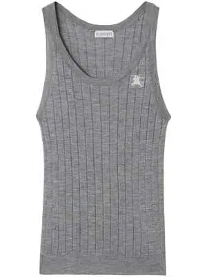 Burberry Intarsia Logo Cashmere Vest