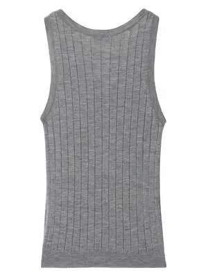 Burberry Intarsia Logo Cashmere Vest