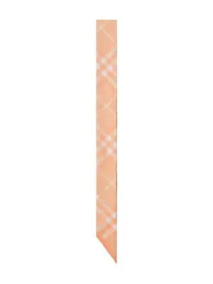 Burberry Vintage Check Silk Scarf - Orange