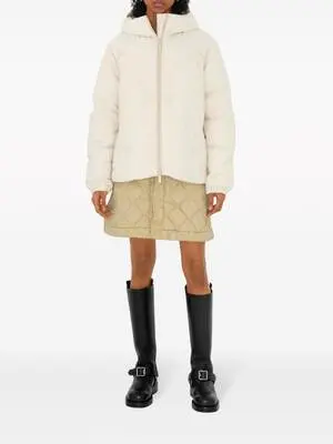 Burberry Diamond-quilted Miniskirt - Neutrals