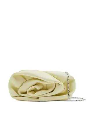 Burberry Rose Chain Leather Clutch - Neutrals