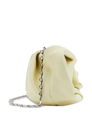Burberry Rose Chain Leather Clutch - Neutrals