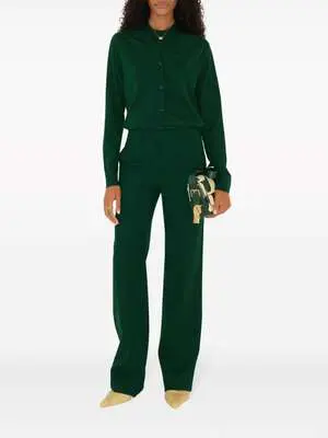 Burberry Fine-knit Wool Cardigan - Green