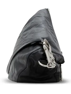 Burberry Medium Knight Leather Tote Bag - Black